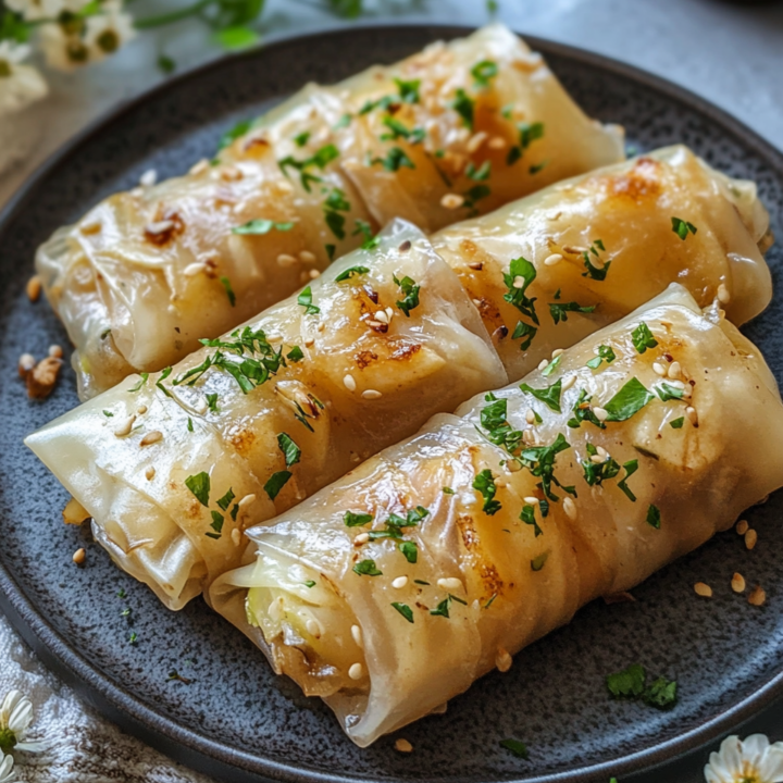 Baked Apple Pie Rice Paper Rolls: Easy Gluten-Free Vegan Treat
