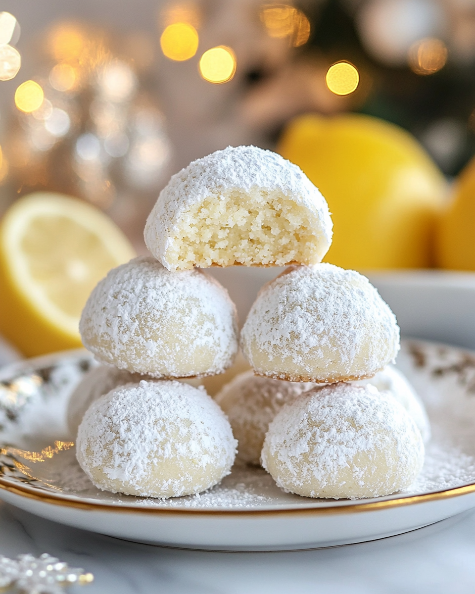 Bright Butter Lemon Cream Snowball Cookies: 2026 Holiday Treat