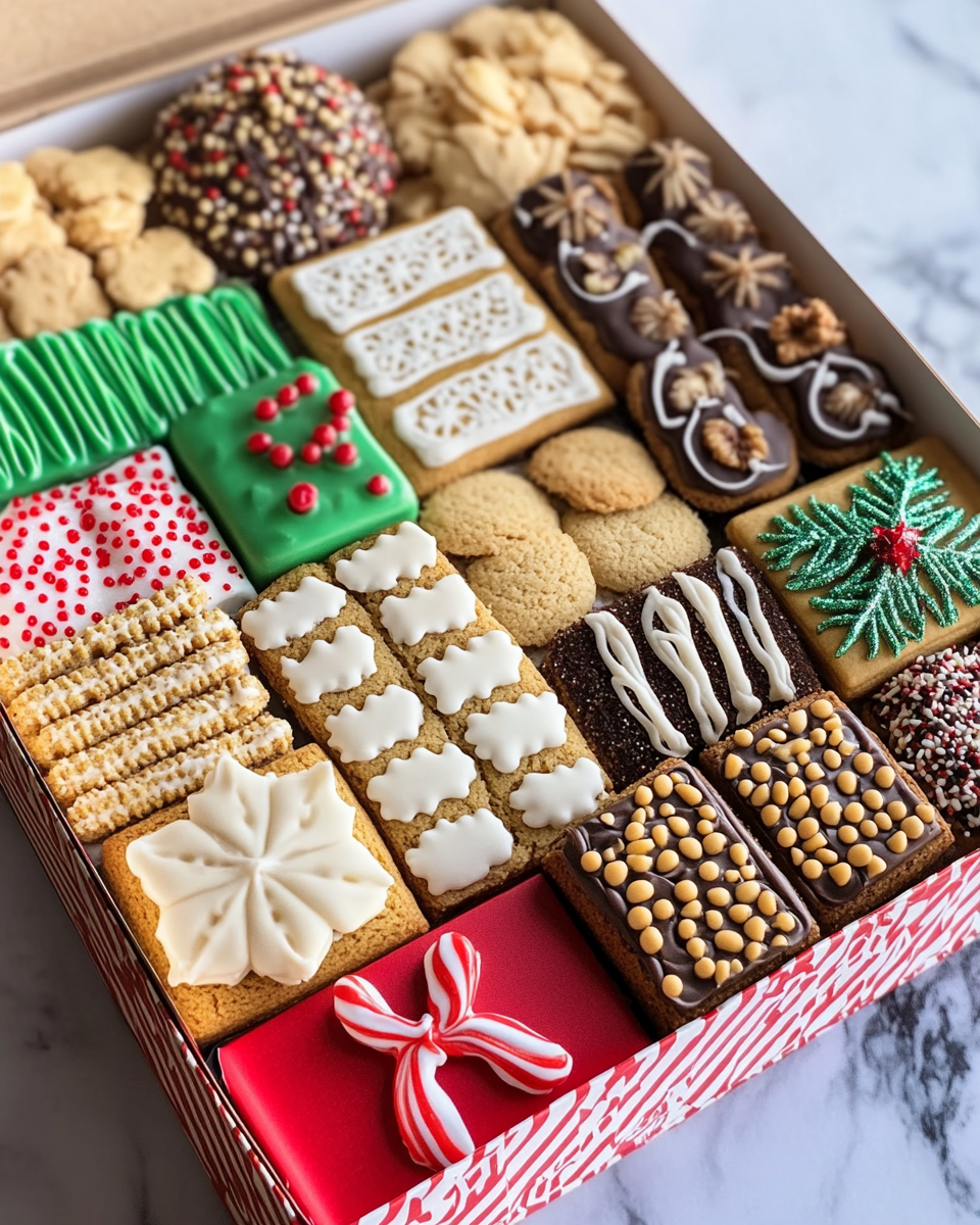 Christmas Cookie Box: 12 Delicious Recipes & Tutorial