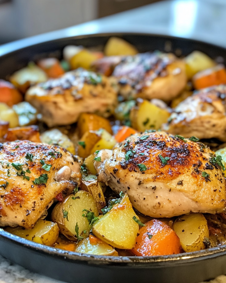 One Pan Chicken and Potatoes: Easy Pressure Cooker Recipe