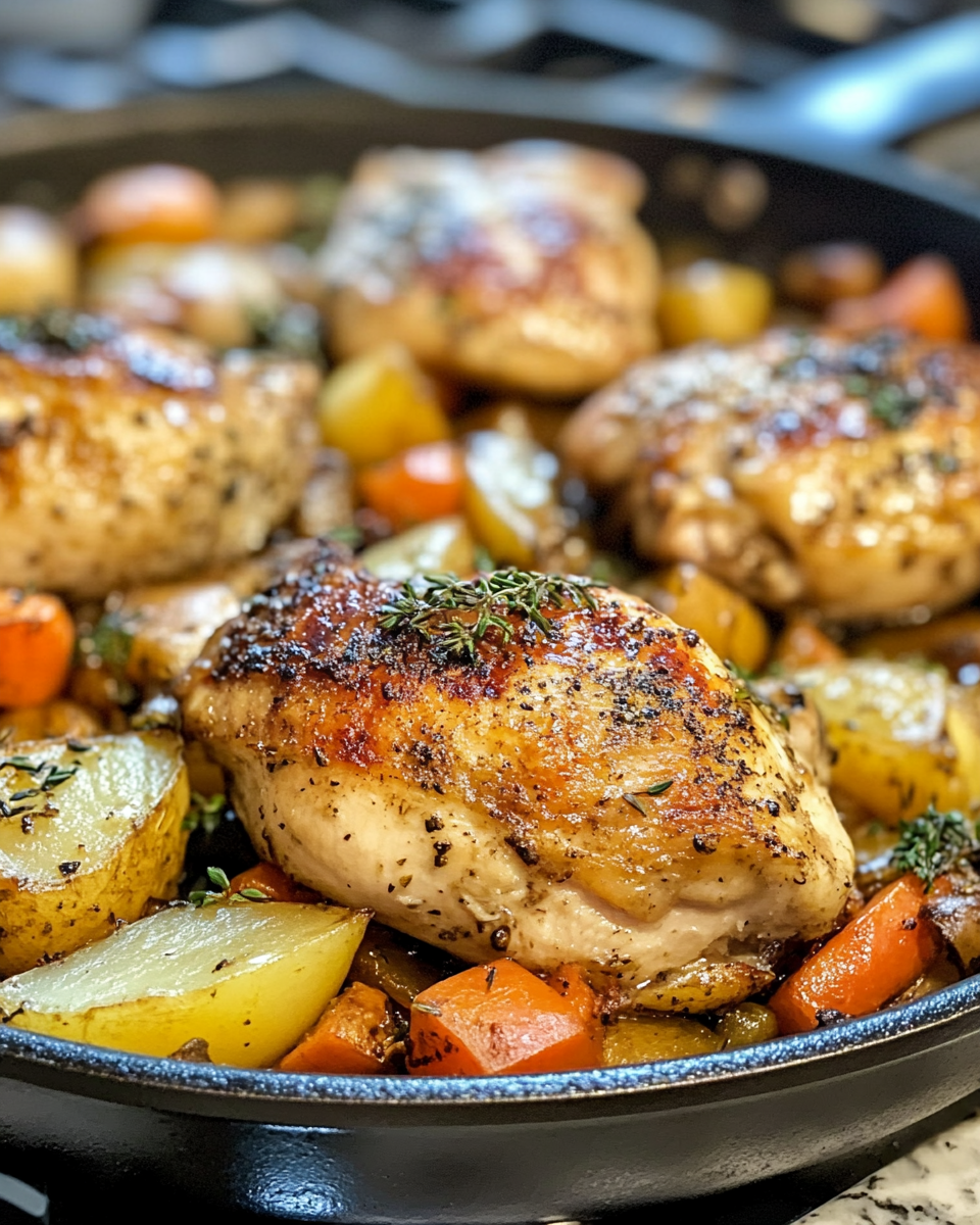 One Pan Chicken and Potatoes: Easy Pressure Cooker Recipe