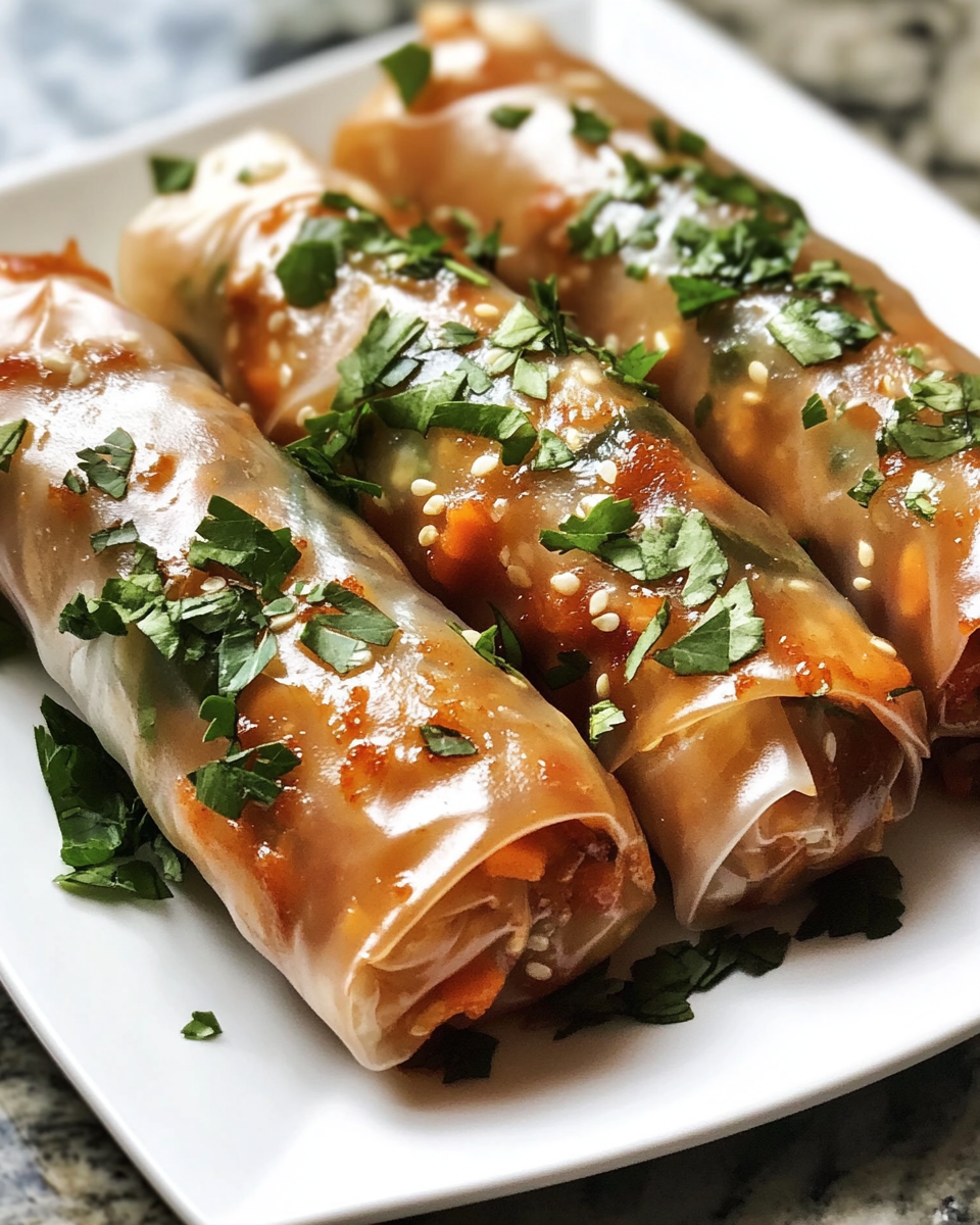 Rice paper egg rolls (gluten-free and veggie loaded!) - Recipes Ann