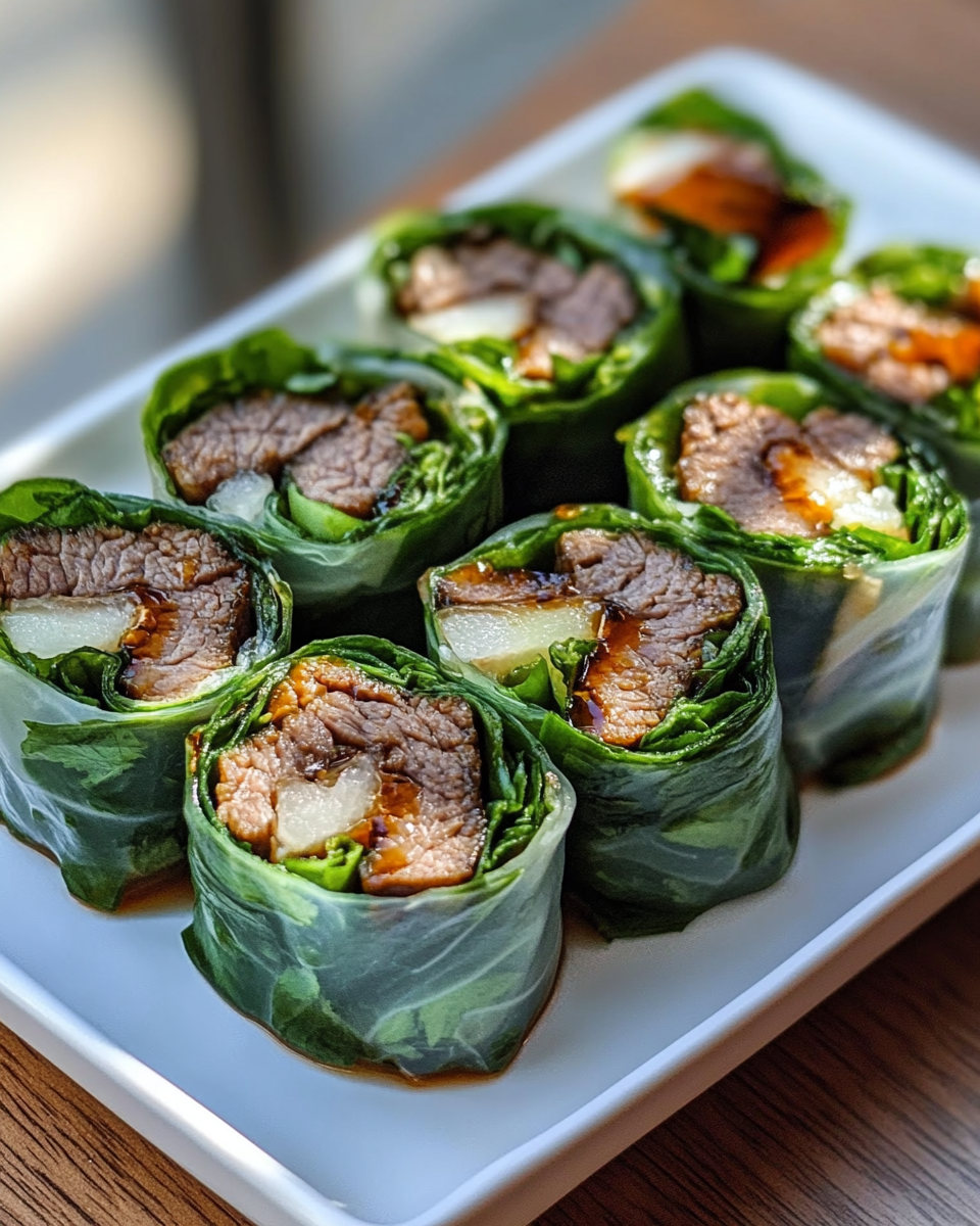 Thai Basil Beef Rolls: Fresh & Flavorful Summer Recipe